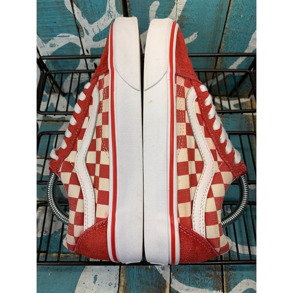 Vans | Shoes | Vans Off The Wall Red And White Checkered Sneakers Men ...